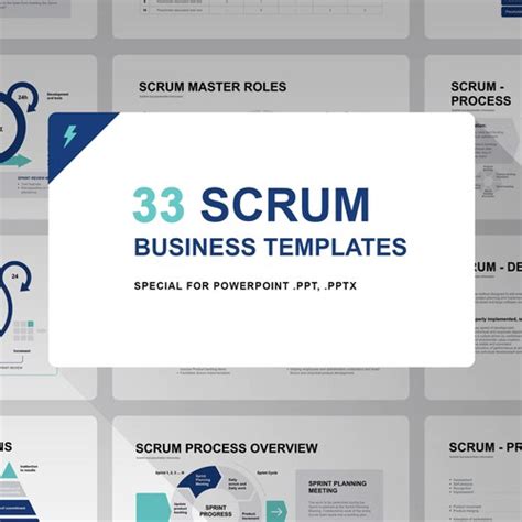 Scrum Model Powerpoint Template Etsy