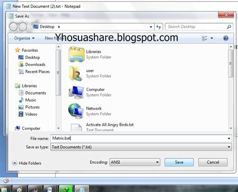Yhosua Share Cara Membuat Efek Matrix Dengan Notepad Matrix Notepad