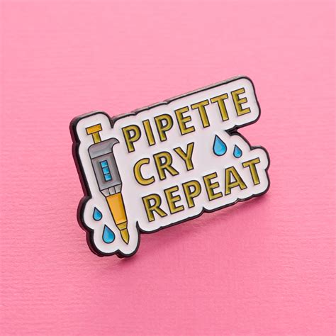Pipette Cry Repeat Pin Adamarie Jewelry