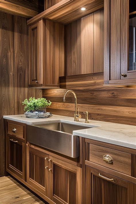 Anyone Skipping Walnut Cabinets Is Missing This Cozy Luxury Look