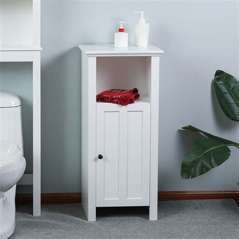 Slim White Bathroom Cabinet Rispa
