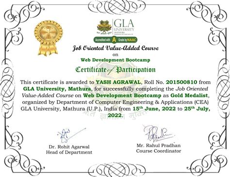 Yash Agrawal On Linkedin Webdevelopment Training Internship