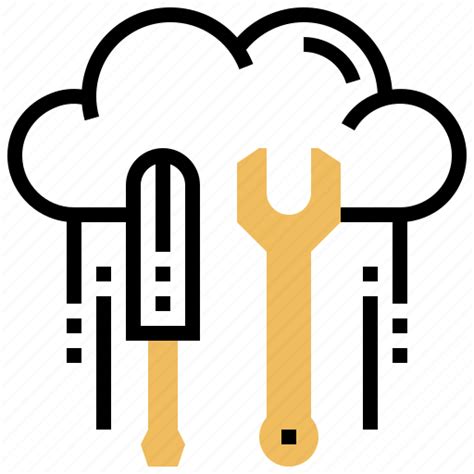 cloud configuration management service setup icon download on
