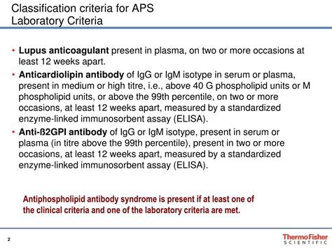 Ppt Classification Criteria For Aps Laboratory Criteria Powerpoint Presentation Id6406442