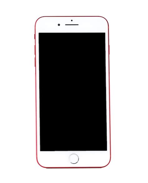 Premium Photo Kiev Ukraine October 6 2017 Red Iphone 7 Plus On White