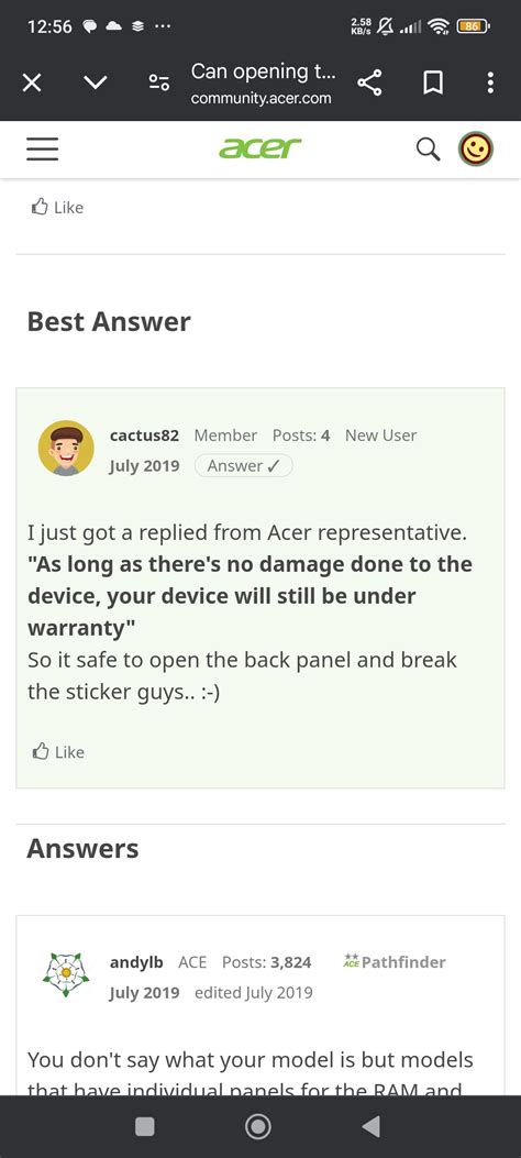 Why Won T My Acer An R Turn On But Screen Stays Black Acer Community