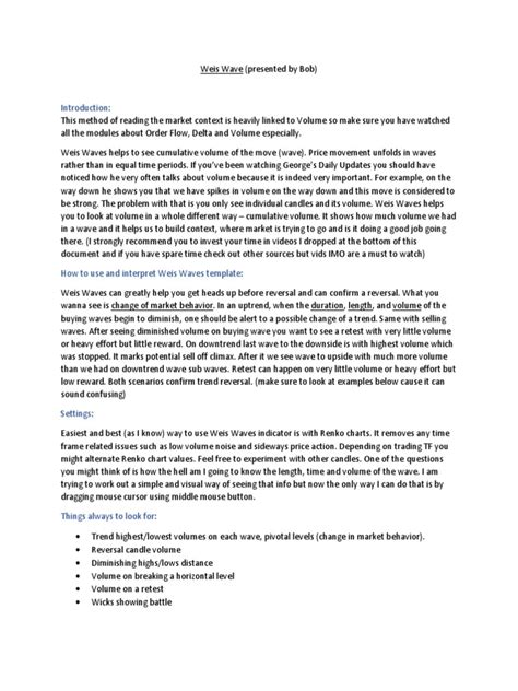 Weis Wave Introduction Pdf