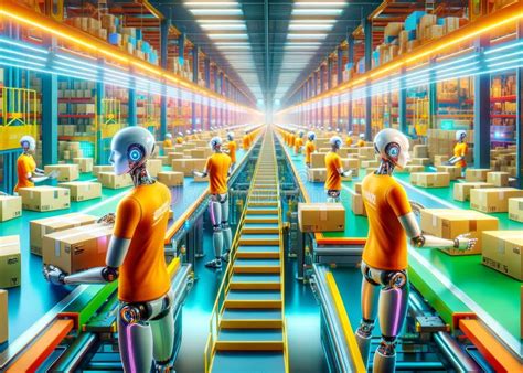 Worldwide Robotic Shipping Artificial Intelligence Packaging Depot Automated Warehouse