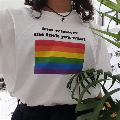 Kiss Whoever The You Want Tee Pride Shirts Pride Outfit Lgbt T Shirts