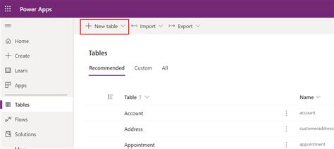 create dataverse virtual table from sharepoint list power platform