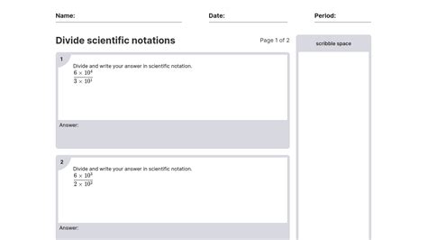 Comparing Scientific Notation Worksheet Answers Division Worksheets Comparing Scientific Notation Worksheet Answers Division Worksheets