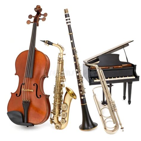 Different Types Of Classical Music Instruments Stock Illustration Illustration Of Isolated