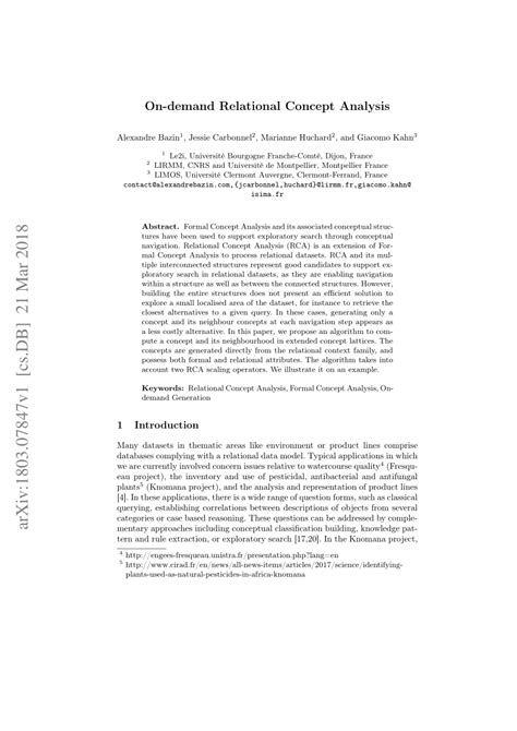 Pdf On Demand Relational Concept Analysis