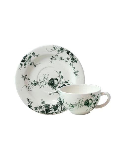 Gien Les Oiseau Coffee And Tea Set Cup And Saucer Set Tea Service Cup