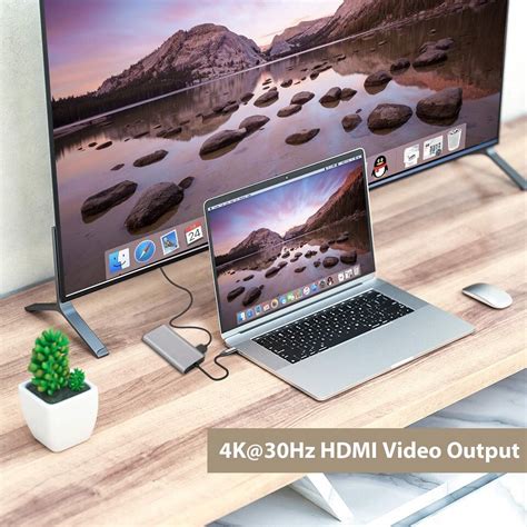 Usb C Hub Type C Naar Hdmi K Vga Ethernet Pd Thun Grandado