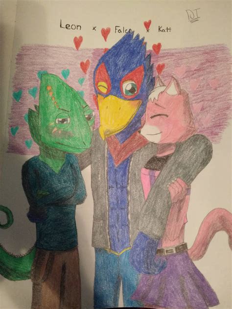 Star Fox Ot3 Falco X Leon X Katt By Digitimez475b On Deviantart