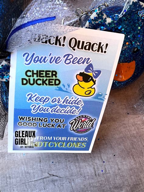 Good Luck Duck Keychain Rubber Duck Keychain Glitter Rubber Etsy