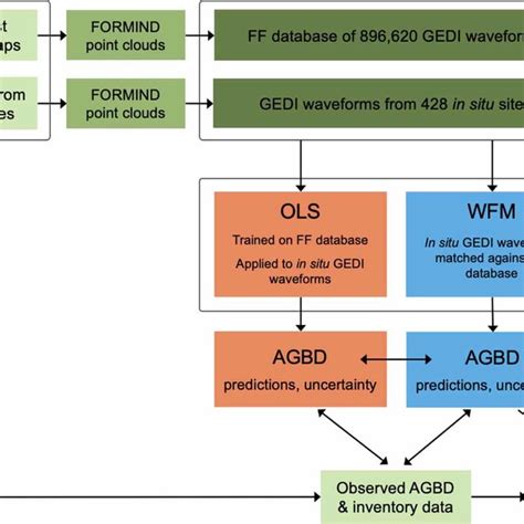 This Workflow Integrates Gedi Waveforms And Formind Using A Waveform Download Scientific