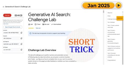 generative ai search challenge lab qwiklabs arcade techcps