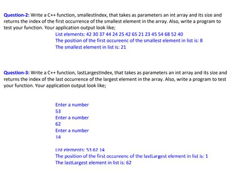 solved solve the c questions below must use void