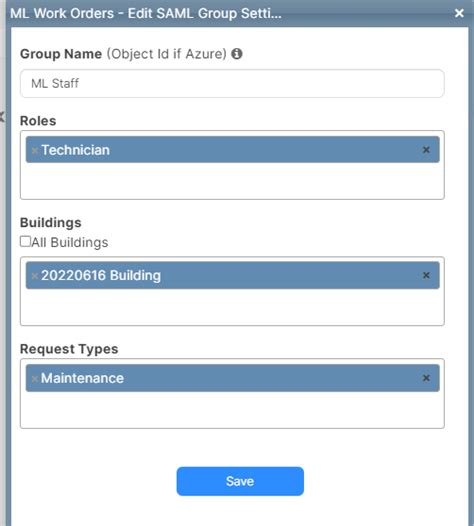 Ml Work Orders Saml Integration Azure Ml Work Orders