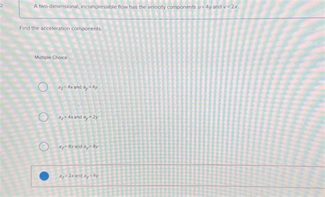 solved a two dimensional incompressible flow has the