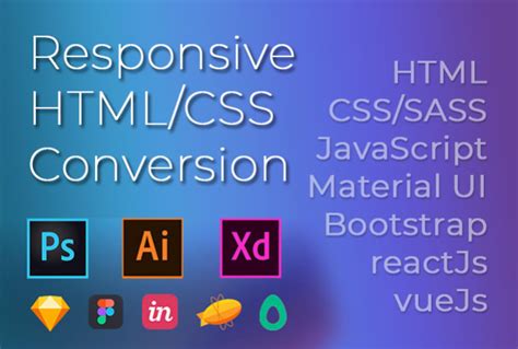 Convert Figma Xd Psd To Html React Vue Angular Components By Janithmalshan Fiverr