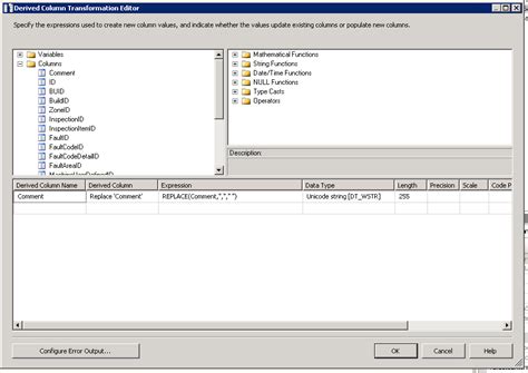 sql ssis export to csv file failing stack overflow