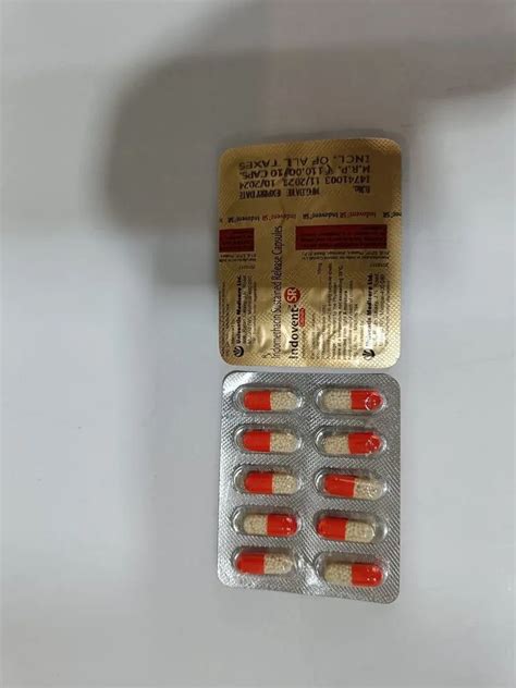 Indomethacin Sustained Release Capsules 75 Mg At ₹ 90 Stripe In Nagpur