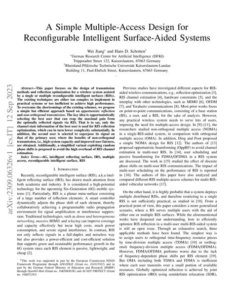 A Simple Multiple Access Design For Reconfigurable Intelligent Surface