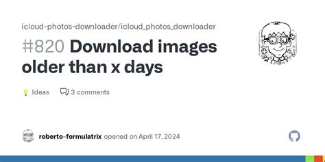 download images older than x days · icloud photos downloader icloud