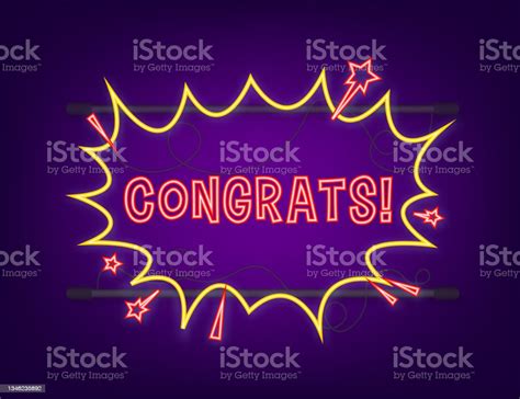 텍스트가 있는 만화 연설 거품이 축하합니다 네온 아이콘 기호 스티커 태그 특별 제공 라벨 광고 배지 벡터 스톡 일러스트레이션 낙서 드로잉에 대한 스톡 벡터 아트 및 기타