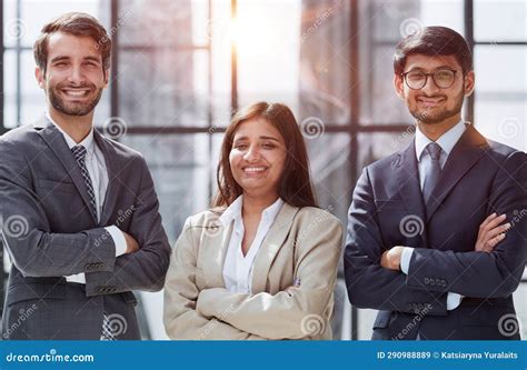 Office Workers Are Holding Folders With Documents In Hand In Their Office Stock Image Image