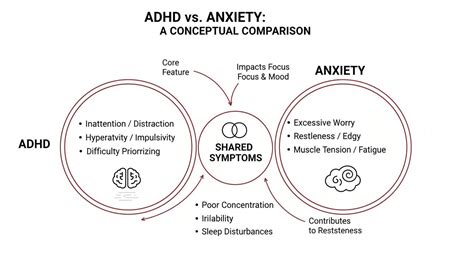 Adhd Or Anxiety A Guide To Understanding The Difference Sachs Center