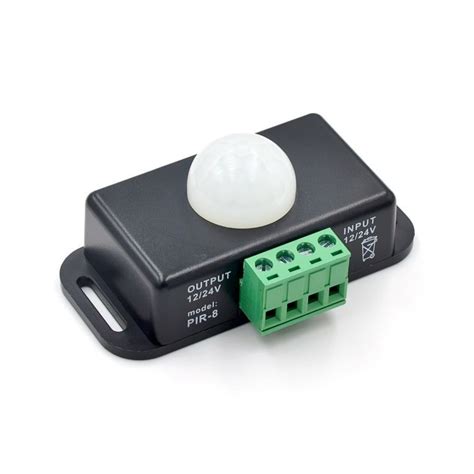 DC 12V 24V 8A Automatic Adjust PIR Motion Sensor Switch IR Infrared Detector Light Switch Module