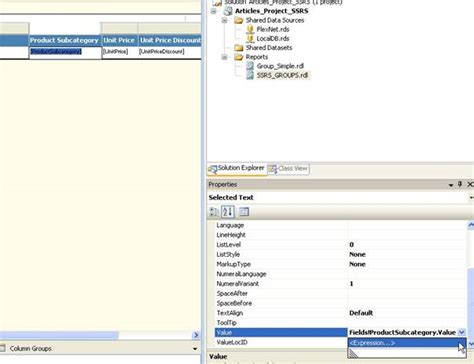 Ssrs Grouping At The Right Of Tablix Simplesqlserver