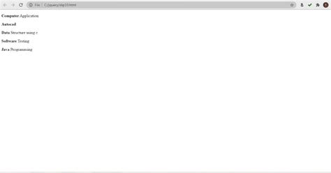 Educational Blog Bbaca Slip 10 Write A Jquery Code To Make First