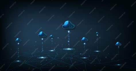Premium Vector Concept Of Cloud Computing Technology On The Data Network
