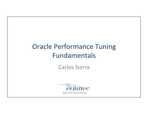 Oracle Performance Tuning Fundamentals Pdf