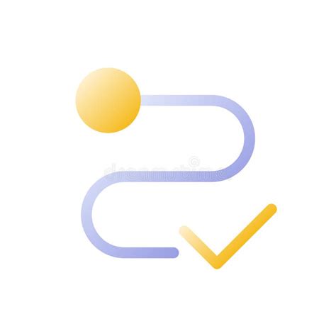Delivery Completed Flat Gradient Two Color Ui Icon Stock Vector