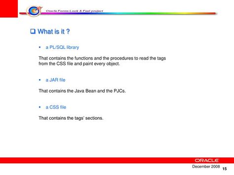 PPT Oracle Forms G Forms Look And Feel Project Agenda PowerPoint Presentation ID