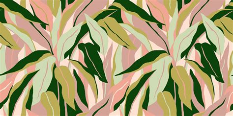 추상적인 잎이 있는 예술적 원활한 패턴 종이 커버 패브릭 인테리어 장식 및 기타 현대적인 디자인 0명에 대한 스톡 벡터 아트 및 기타 이미지 Istock