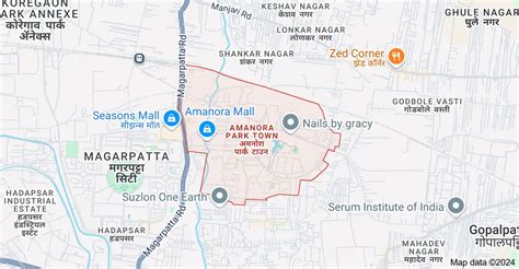 Amanora Park Town Pune Map Pincode Property Rates Photos