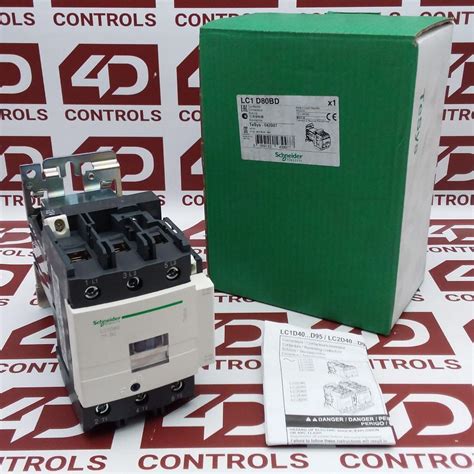 Lc1 D80bd Schneider Contactor 3 Pole 3 Phase 80a 440vac