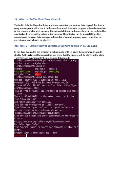 Buffer Overflow 1 What Is Buffer Overflow Attack The Buffer Is