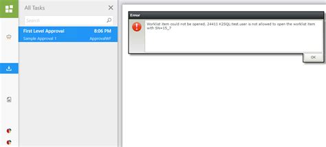 User Not Allowed To Open Worklist Item From Workspace Inbox Community