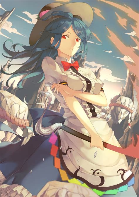 Hinanawi Tenshi Touhou Drawn By Llc Danbooru