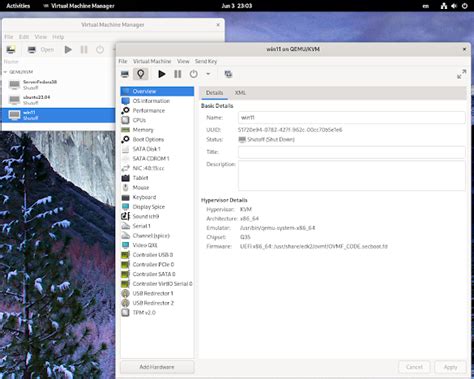 Openstack RDO KVM Hypervisor Install Windows 11 As KVM Guest In Fedora 38 WKS Using Virt Manager