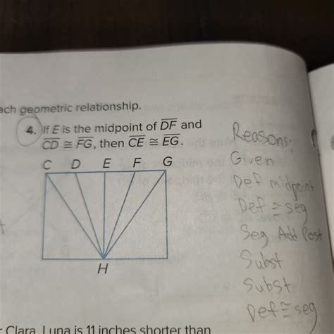 answered 4 if e is the midpoint of df and cd … bartleby