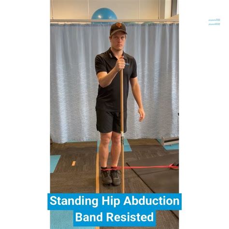 Standing Hip Abduction With Theraband